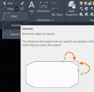 Chamfer & Fillet Command in AutoCAD (It's Right?) Secret July"22