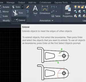 How to use Trim and Extend command in Autocad? (100% Right?)