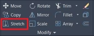 How to use the AutoCAD stretch command? (Secret Nov"22)