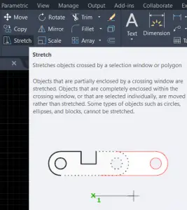 How to use the AutoCAD stretch command? (Secret Dec"22)