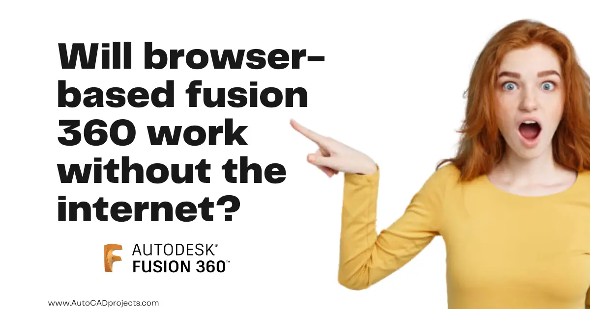 Browser based Fusion 360 works without the internet (Oct 2025)